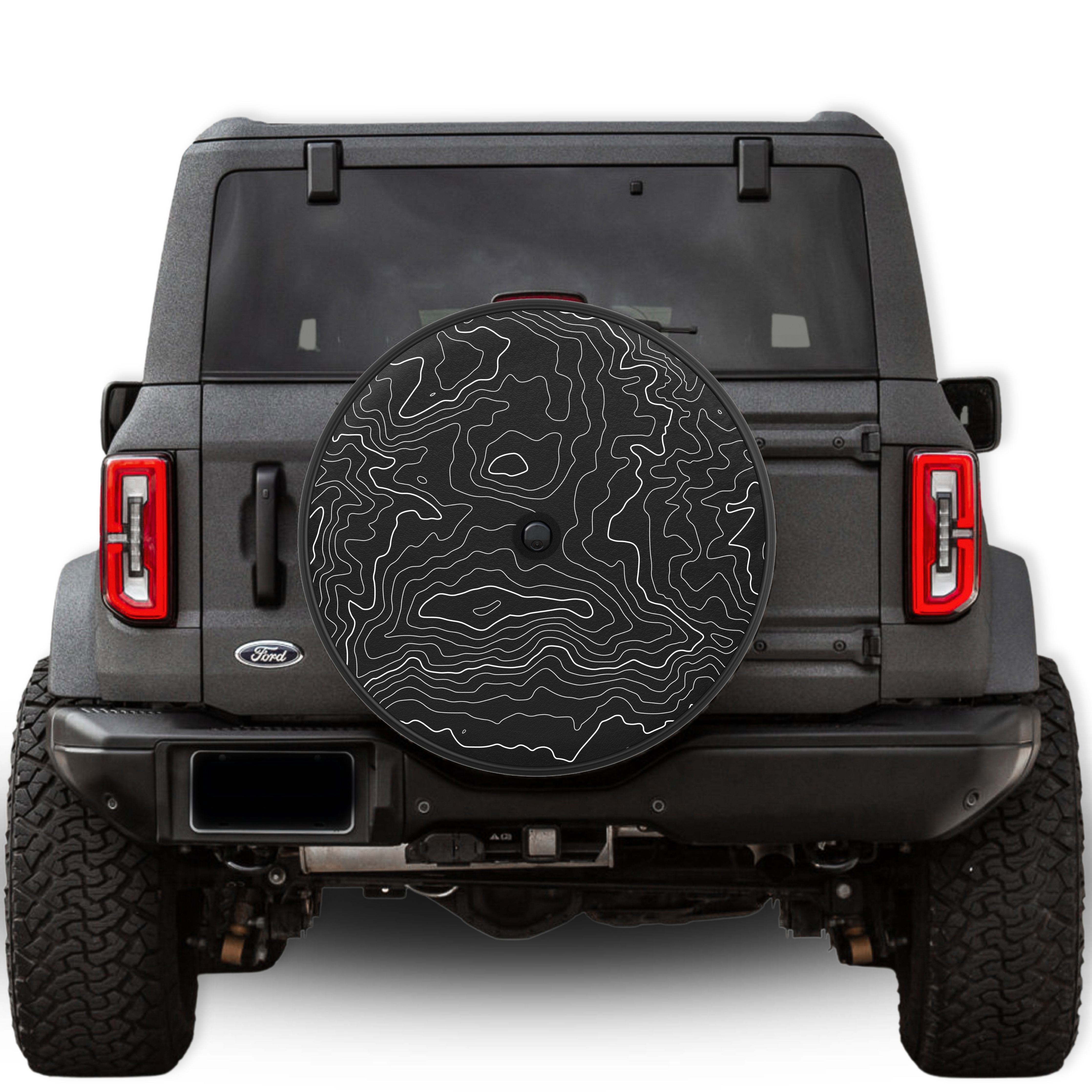 FORD BRONCO Topographic Map Tire Cover – Mud Digger Design Co