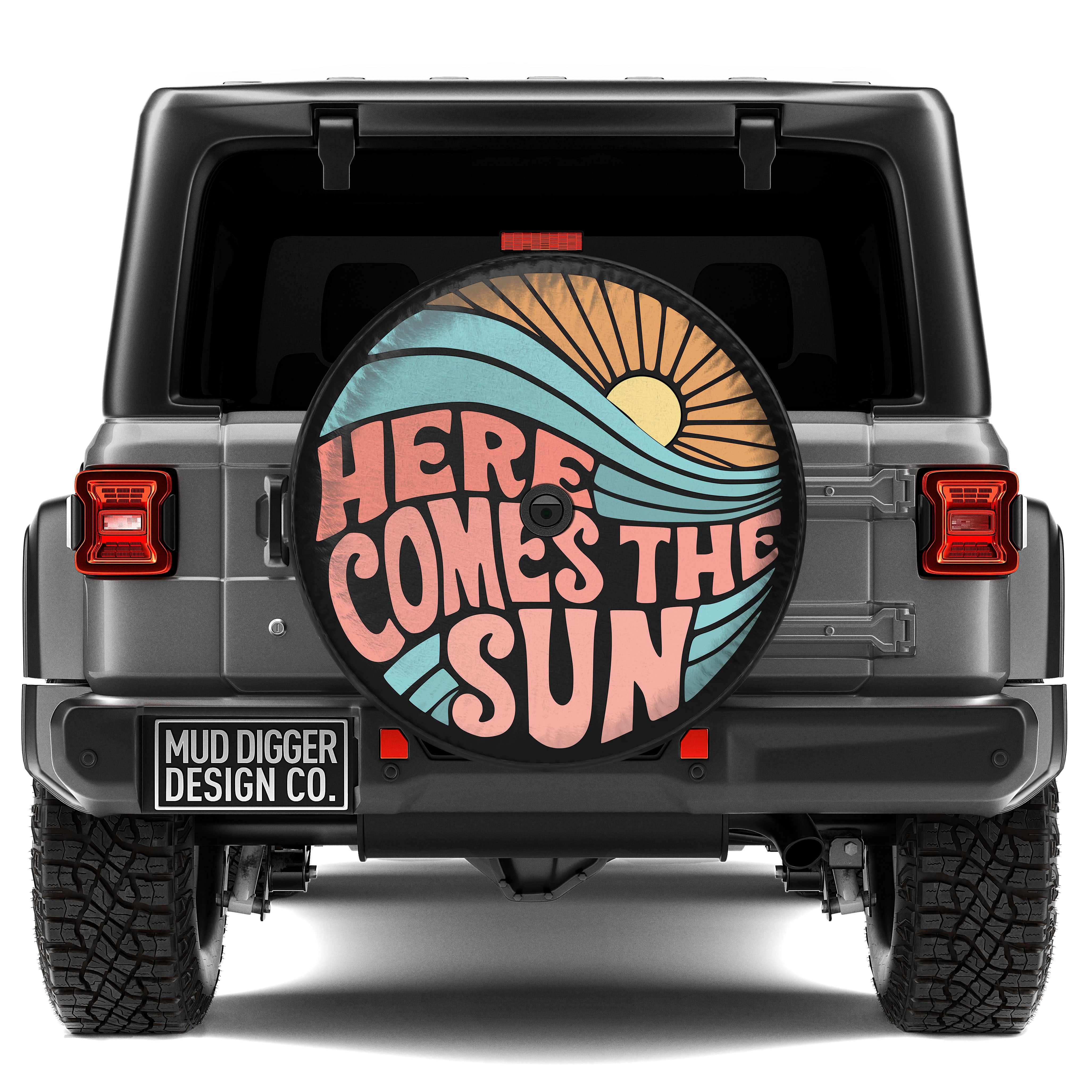 Jeep Here Comes The Sun Tire Cover – Mud Digger Design Co